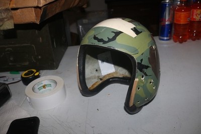 Vietnam era ERDL camo tape USAF HGU-22/P flight pilots helmet #8 | eBay