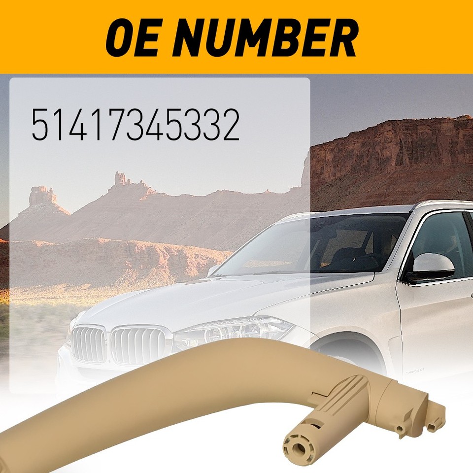 For Beige BMW E70 214-2018 X5 Passenger Right Inner Door Handle Pull ...