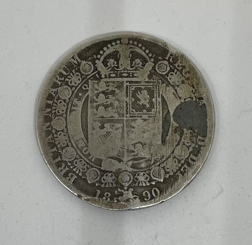 Queen Victoria half crown 925 silver worn and bent scrap 1890 | eBay UK