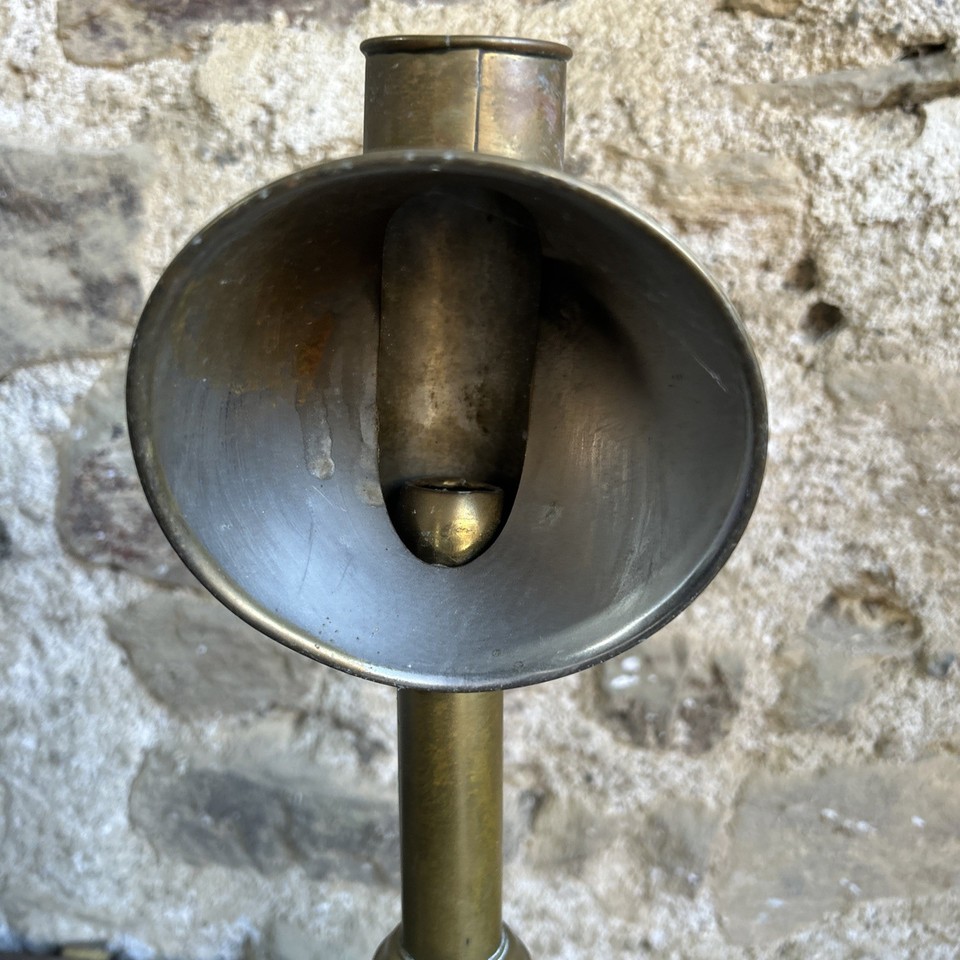 Victorian Brass & Copper Trench Candle Lamp WW1 Works 001 | eBay UK