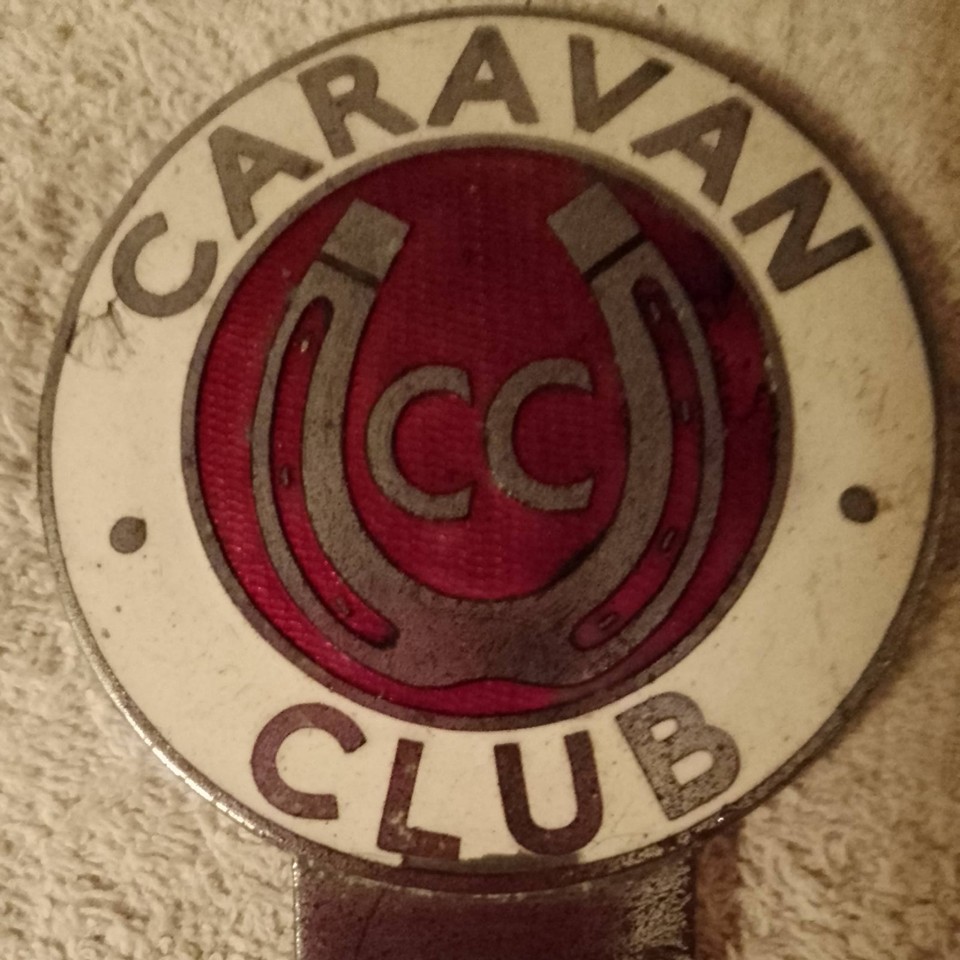 VINTAGE CLASSIC CARAVAN CLUB CAR BADGE.Badge bar fixing. | eBay UK