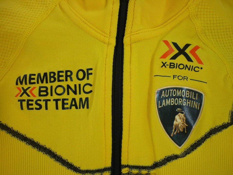 X-bionic Lamborghini Cycle jersey& bib shorts LTD edition Yellow and ...