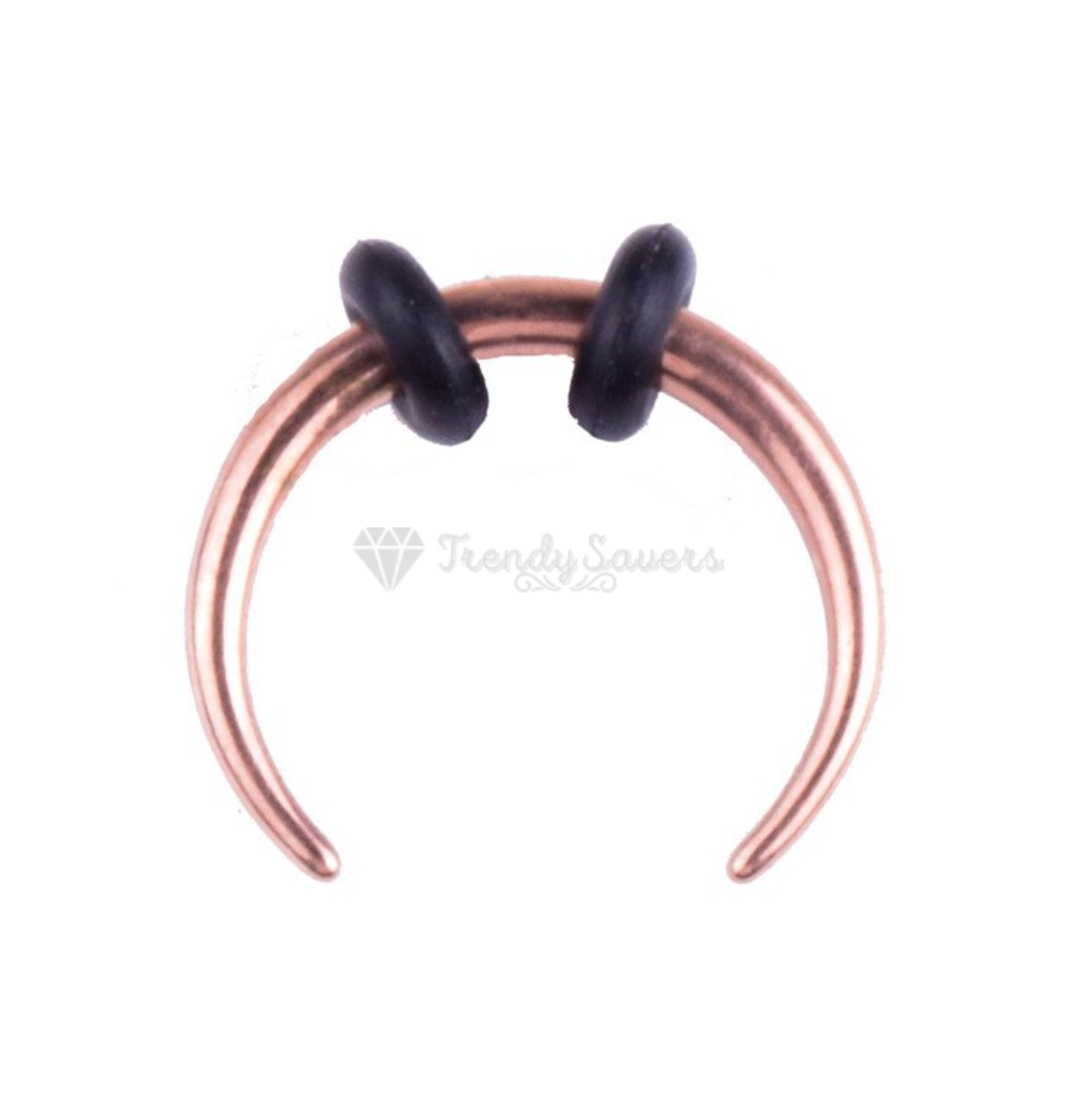 1x Rose Gold Surgical Steel C Shaped Ox Horn Septum Ring Nose Ear ...