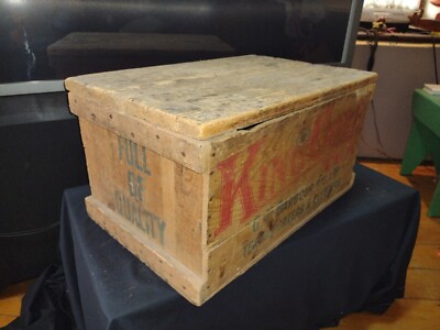 Antique King Cole KingCole Tea Crate Rustic Grocery Store Farms Decor ...