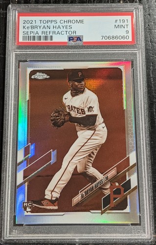 2021 Topps CHROME KeBryan Hayes ROOKIE Sepia Refractor PSA 10 GEM MINT ...