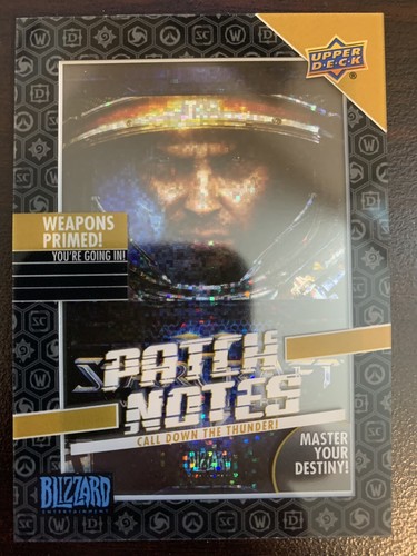 2023 BLIZZARD LEGACY COLLECTION STARCRAFT 2.0 PATCH NOTES TRADING CARD ...