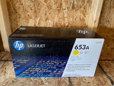 NEW HP GENUINE 653A CF322A YELLOW PRINT CARTRIDGE MFP M680 FLOW MFP ...