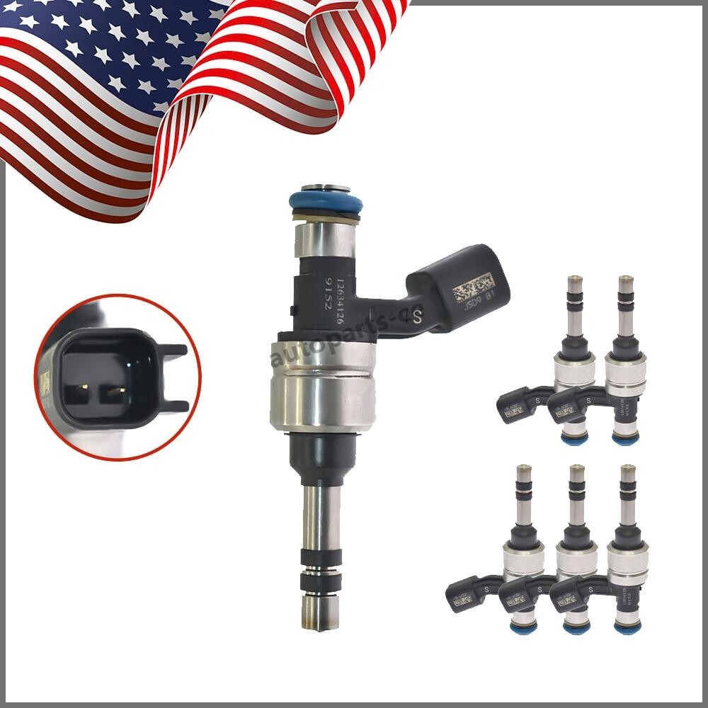 6X Fuel Injectors for 2012-17 Chevy Equinox 3.6L V6 12634123 Cadillac ...