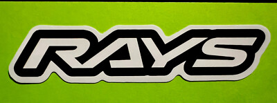 Rays Racing Wheels Sticker. Approx Size. 3-1/2”X 1”. Glossy Finish ...