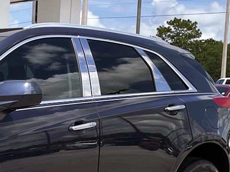 For 2017-2024 Cadillac XT5 Stainless Steel 6PC Chrome Pillar Post ...