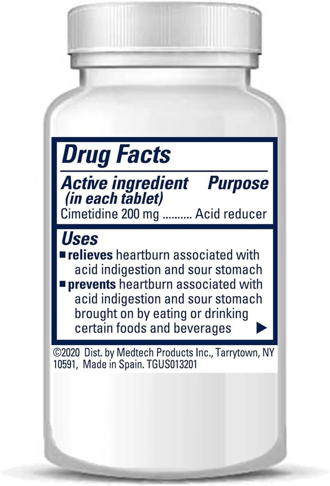 Tagamet HB 200 mg Cimetidine Acid Reducer and Heartburn Relief, 70 ...