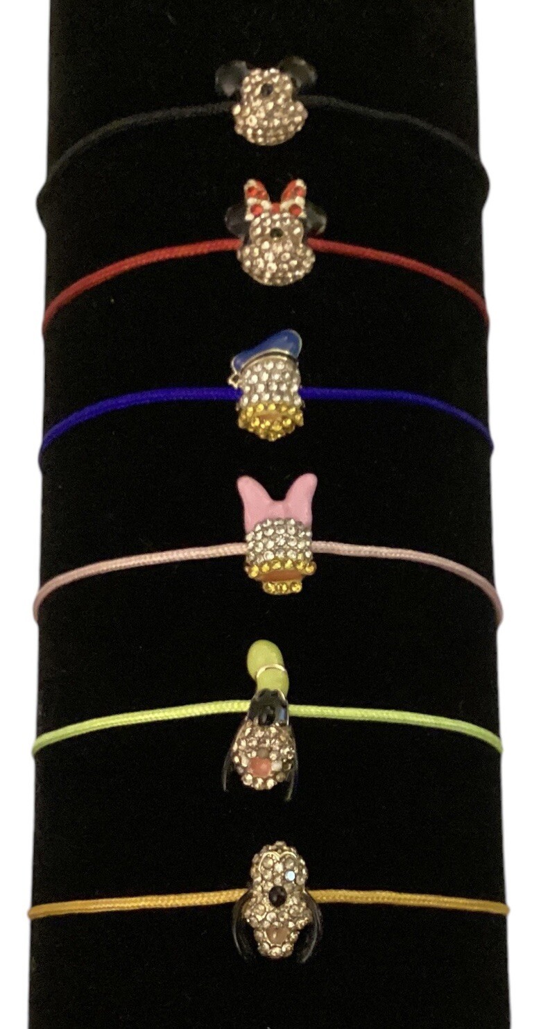 Set of 6 Disney BAUBLEBAR Cord Bracelets-Mickey/Minnie/Donald/Daisy ...