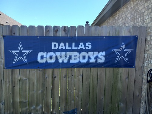 Dallas Cowboys 2' X 8' Banner, 100% Polyester NEW | eBay