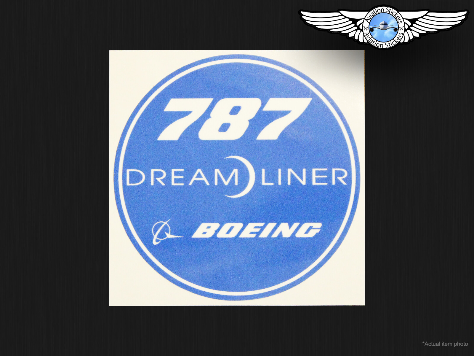 BOEING 787 DREAMLINER B787 ROUND LOGO DECAL / STICKER | eBay