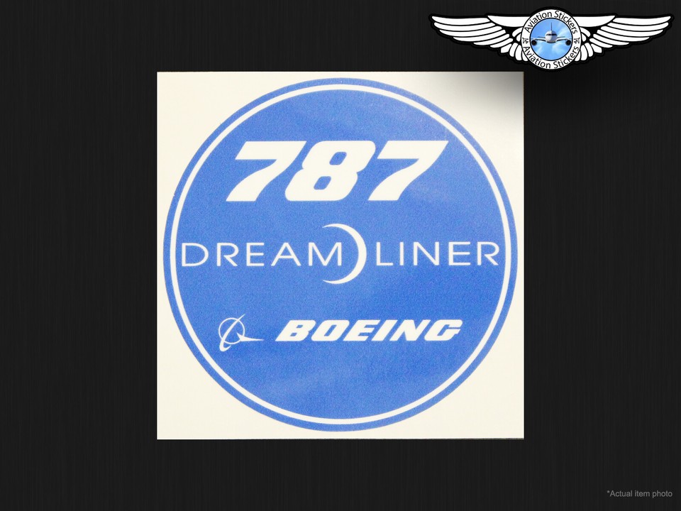 BOEING 787 DREAMLINER B787 ROUND LOGO DECAL / STICKER | eBay