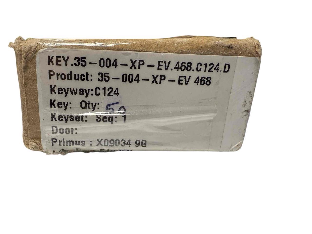 NEW Box of 50 Schlage Primus XP Blank Keys .35-004-XP-EV.468.C124.D | eBay
