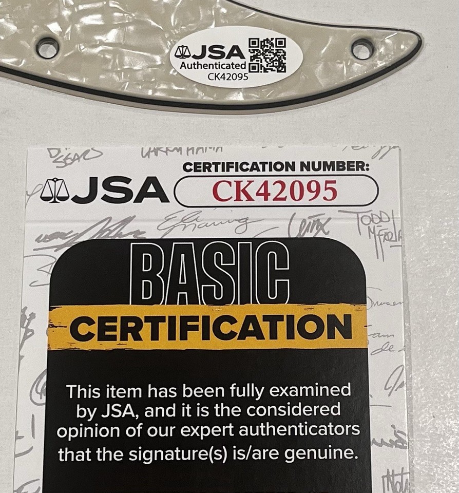 GEEZER BUTLER SIGNED GUITAR PICKGUARD PICK GUARD AUTOGRAPH BLACK ...