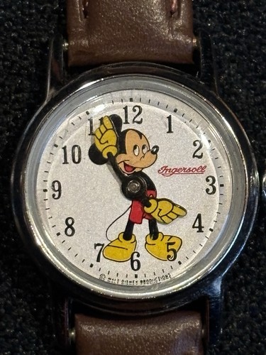 INGERSOLL MICKEY MOUSE WALT DISNEY Swiss Watch Pointing Fingers ...