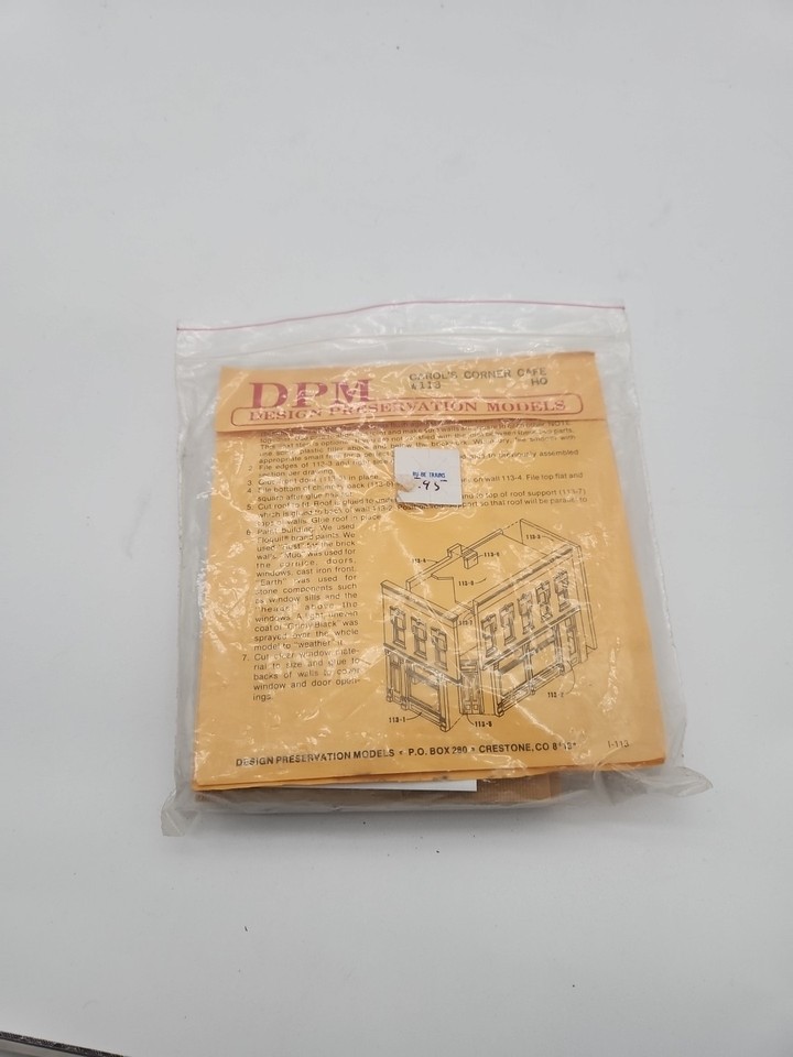 DPM - HO Scale Building Kit : CAROL'S CORNER CAFE #113 (NIP) | eBay