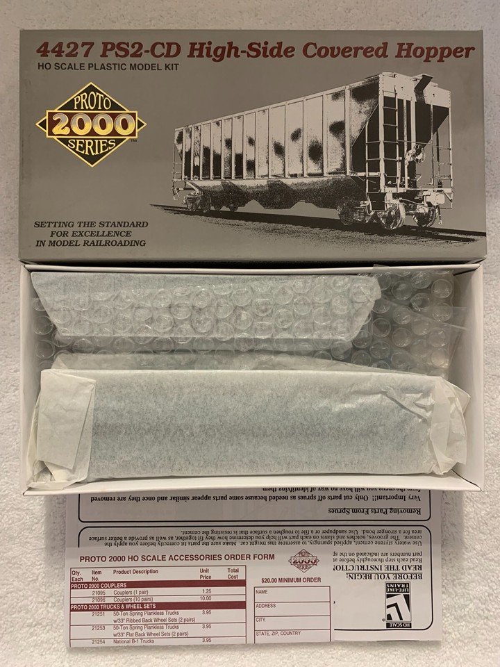 Proto 2000 HO Scale PS2-CD High Side Covered Hopper Kit each sold ...