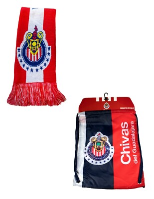 Chivas del Guadalajara Package Scarf-Cinch Bag Officially Licensed | eBay
