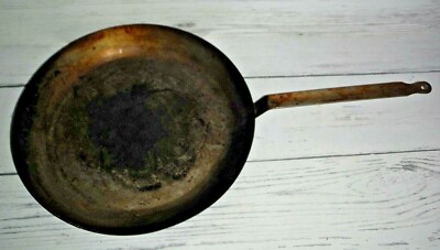 Vintage 16" Tin Frying Pan Camp Campfire Pan #3 | eBay
