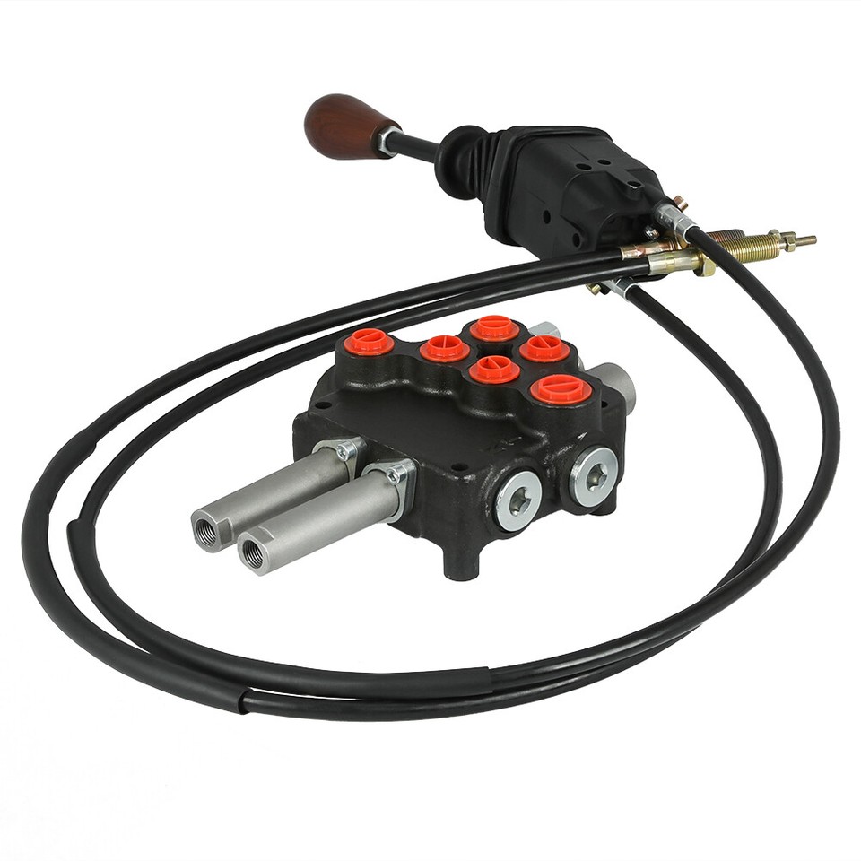 P80 Remote Control Valve Kit: 2 Spool Valve 21GPM + Joystick + Cables ...