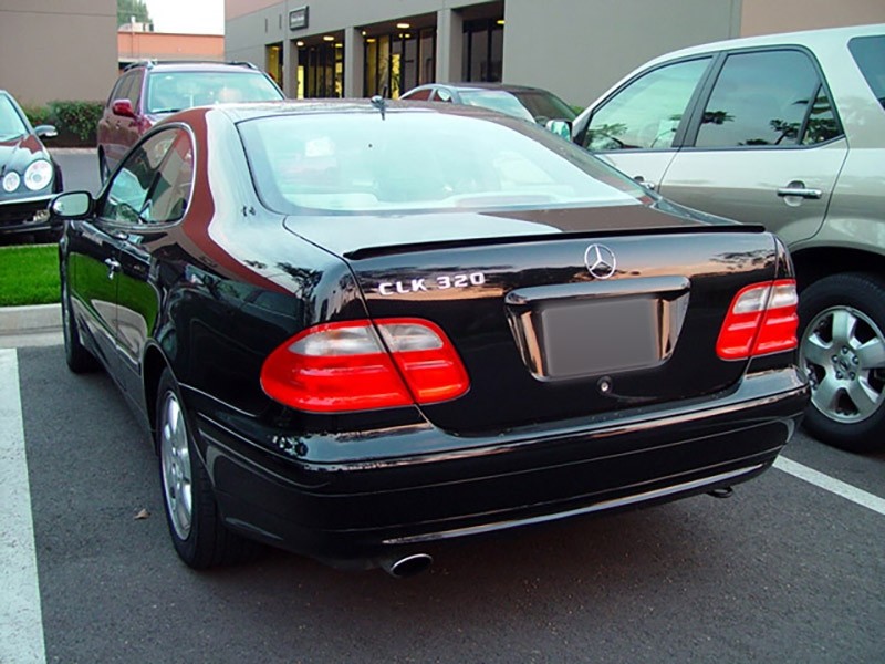 Fyralip Trunk Lip Spoiler For Mercedes Benz W208 CLK 98-02 Painted ...