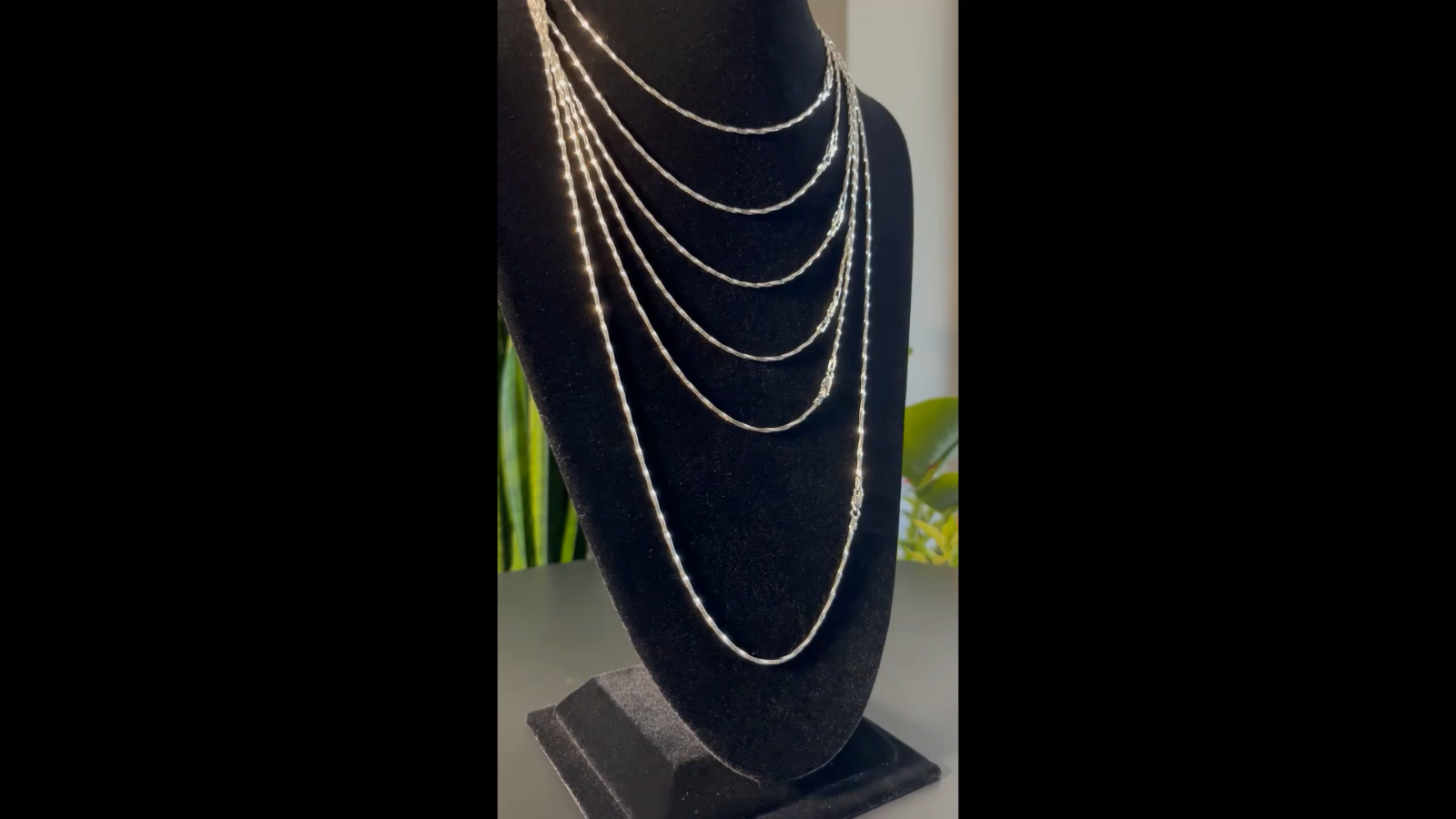 Real Solid 925 Sterling Silver Twisted Square Diamond Cut Snake Chain ...