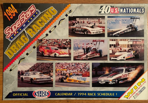1994 Superstars of Drag Racing Calendar 17" x 11" | eBay