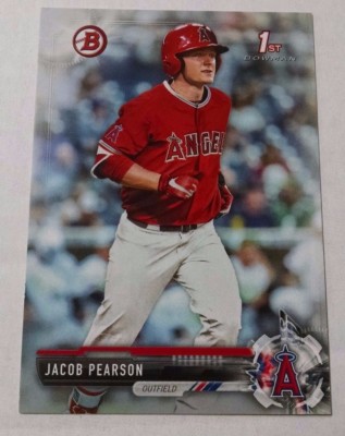 2017 Bowman Draft JACOB PEARSON Silver Paper #/499 card LOS ANGELES ...