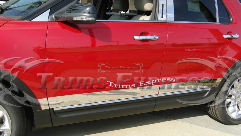 2011-2019 Ford Explorer Rocker Panel Trim Body Side Molding Door Cover ...
