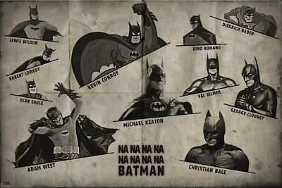 DC movies batman monochrome collage superhero playmat gaming mat | eBay