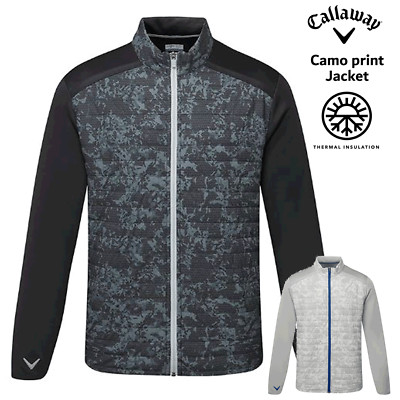 CALLAWAY GOLF JACKET MENS GOLF JACKET FULL ZIP LINED PADDED FRONT ...