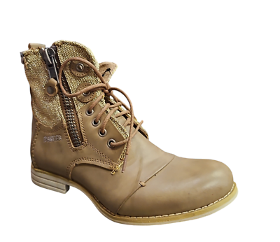 BUNKER ZIP Boots Tan New | eBay BUNKER ZIP Boots Tan New | eBay