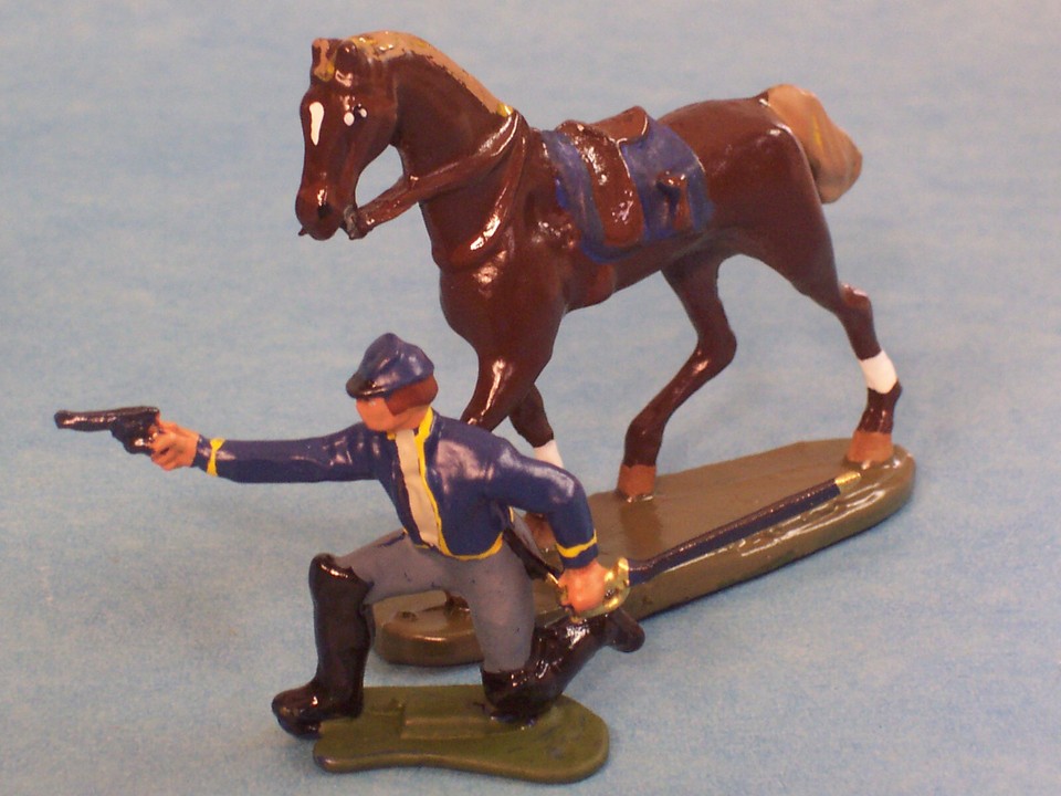 Toy Soldiers-American Civil War-ACW-Federal Cavalry-Union Horse-Yankees ...