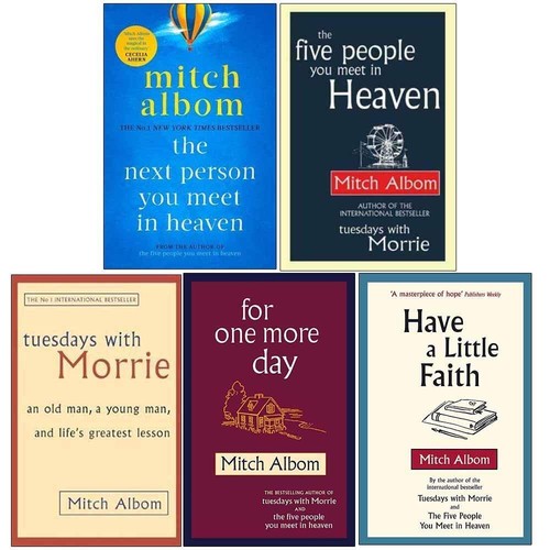 Mitch Albom 5 Books Collection Set (Tuesdays With Morrie...NEW ...