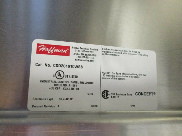 Hoffman CMFKSS Enclosure - Silver for sale online | eBay