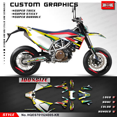 Personalized Graphics Kit Motorcycle Decals for Enduro Supermoto 701 ...