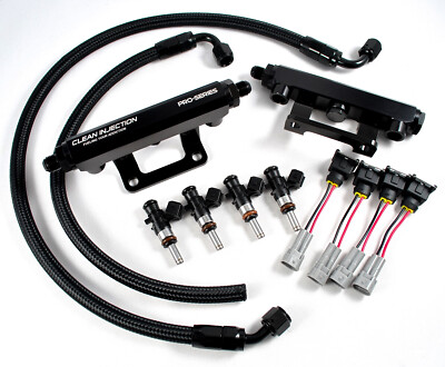 Toyota GT86 FT86 4U-GSE Bosch 1000cc fuel injectors black rail hose ...