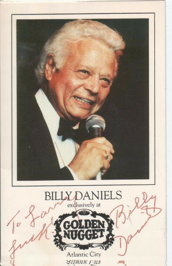 Billy Daniels Autographed Golden Nugget Photo Legendary Singer D.88 | eBay