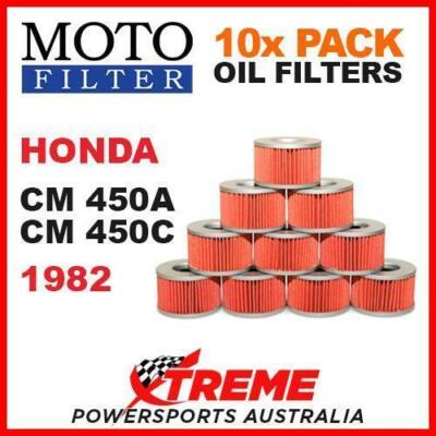 10 PACK MOTO FILTER OIL FILTERS HONDA CM 450A 450C CM450A CM450C 1982 ...