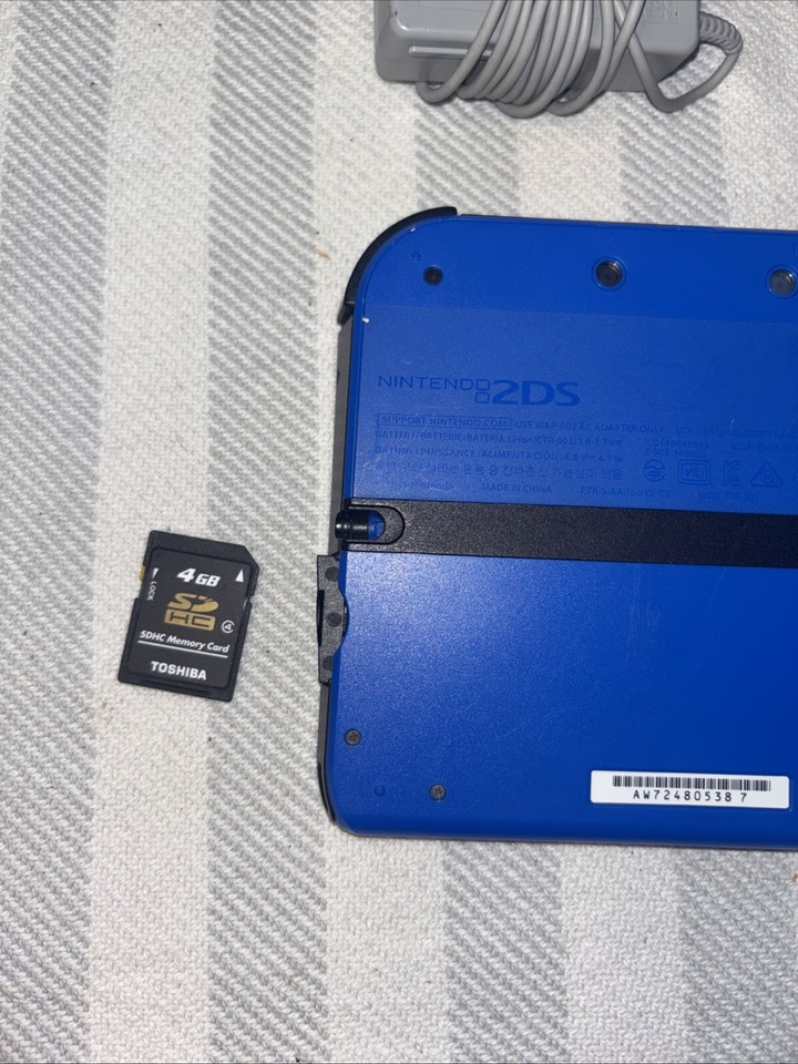 Nintendo 2DS Blue/Black Console with Charger & SD Card - Tested ...