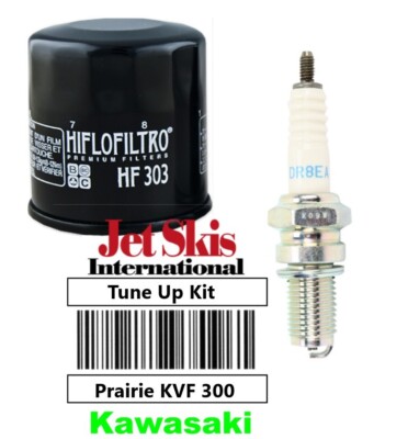 Oil Filter NGK DR8EA Spark Plug Tune Up Kit for Kawasaki KVF Prairie ...