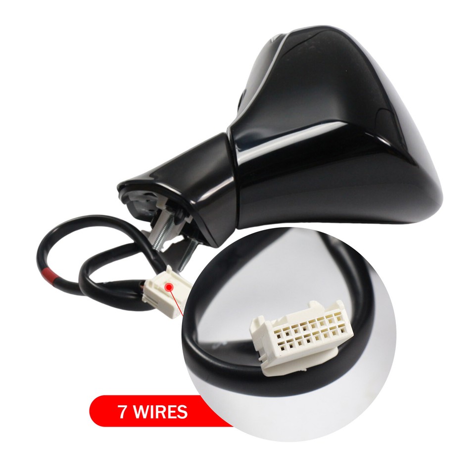 Right Passenger Side Mirror Power Adjust Heated Puddle Lamp For 13-18 ...