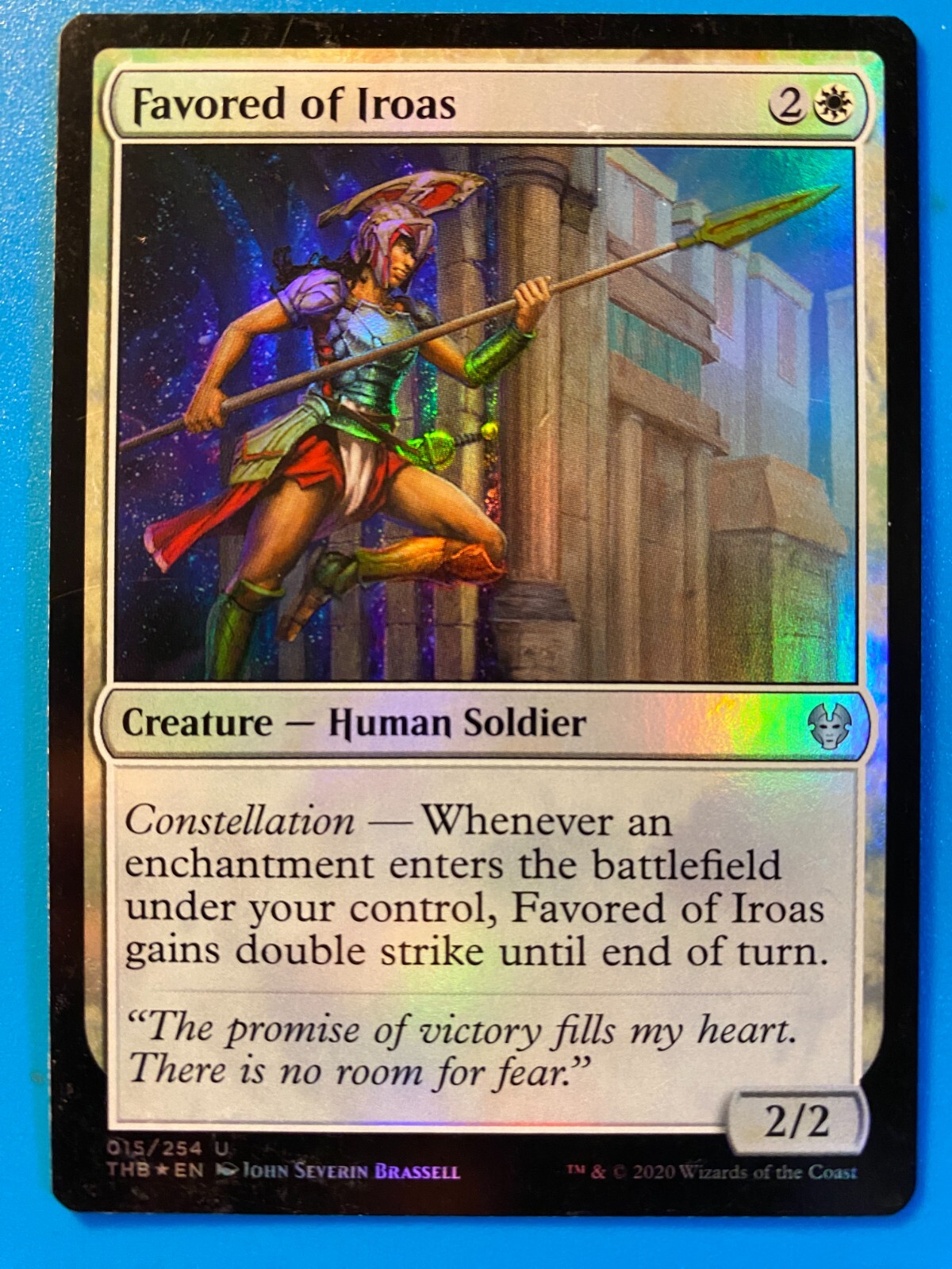 MTG 1x FOIL Favored of Iroas Theros Beyond Death Magic the Gathering ...