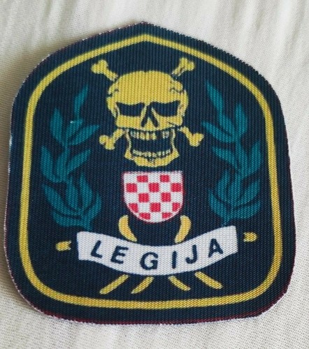 CROATIA ARMY ~ HOS ~ LEGIJA ~ USTASA skull & crossbone sleeve patch | eBay