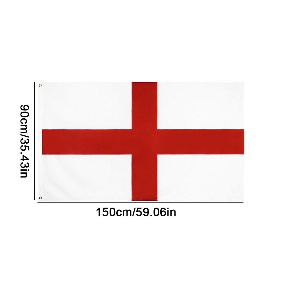 England Flag Banner English Eyelets Flag for Football Championships ...