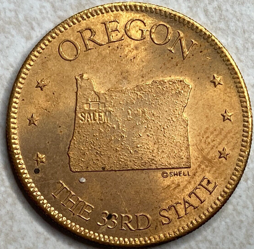 Shell Gas Station Shells State Coin Game Arcade Trade Token T3462 ...