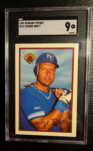 1989 Bowman Tiffany #121 George Brett HOF SGC 9 MINT | eBay